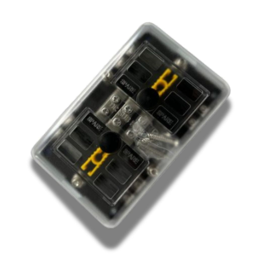 Fuse Block 8 Way 32VDC ATS Fuse Dual +VE Inputs – JTS 12 Volt