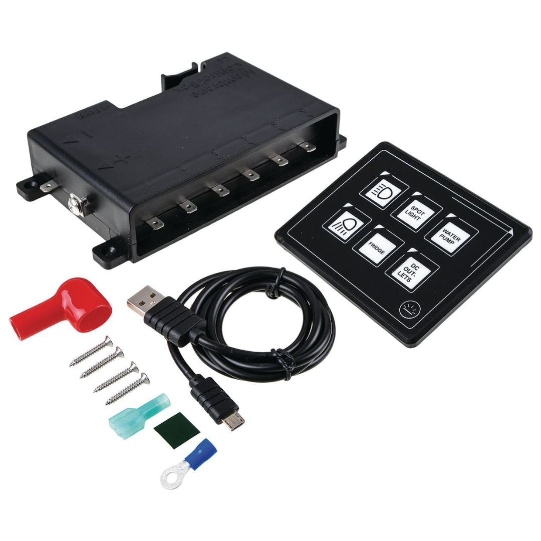 DRIVETECH 4X4 6-WAY Touch Switch Panel With Bluetooth Control – JTS 12 Volt
