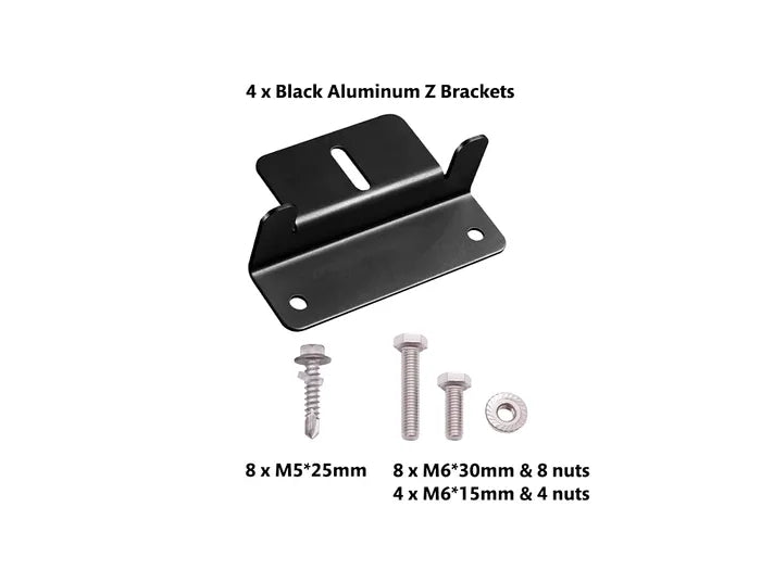 Aluminium Solar Panel Mounting Brackets – JTS 12 Volt