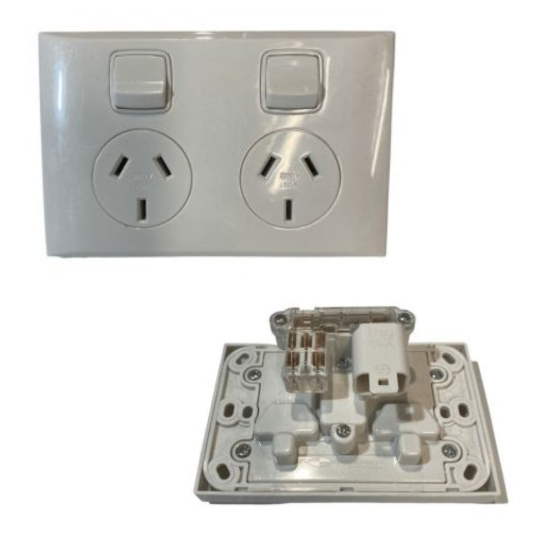 CMS 240V 10A AC Double Pole Double Power Socket Outlet – JTS 12 Volt