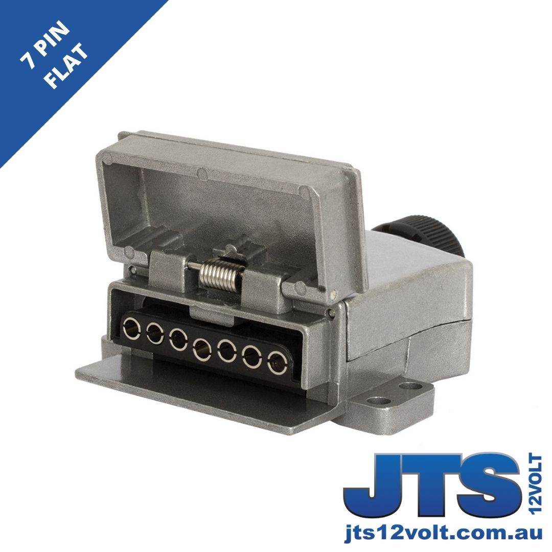 7 pin Flat Metal Female Socket – JTS 12 Volt